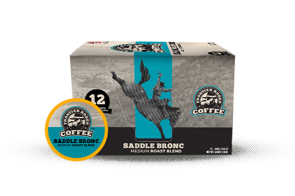 Saddle Bronc Blend Medium Roast Coffee - KCUPS - Frontier Rodeo Coffee ...